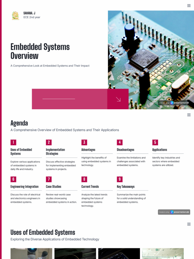 Embedded Systems Presentation | PDF