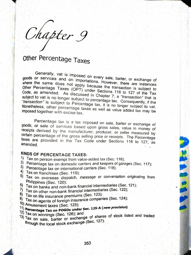 Transfer and Business Taxation Tabag 2022 Chapter 9 | PDF