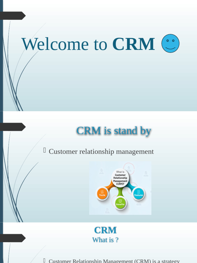 Welcome To CRM | PDF