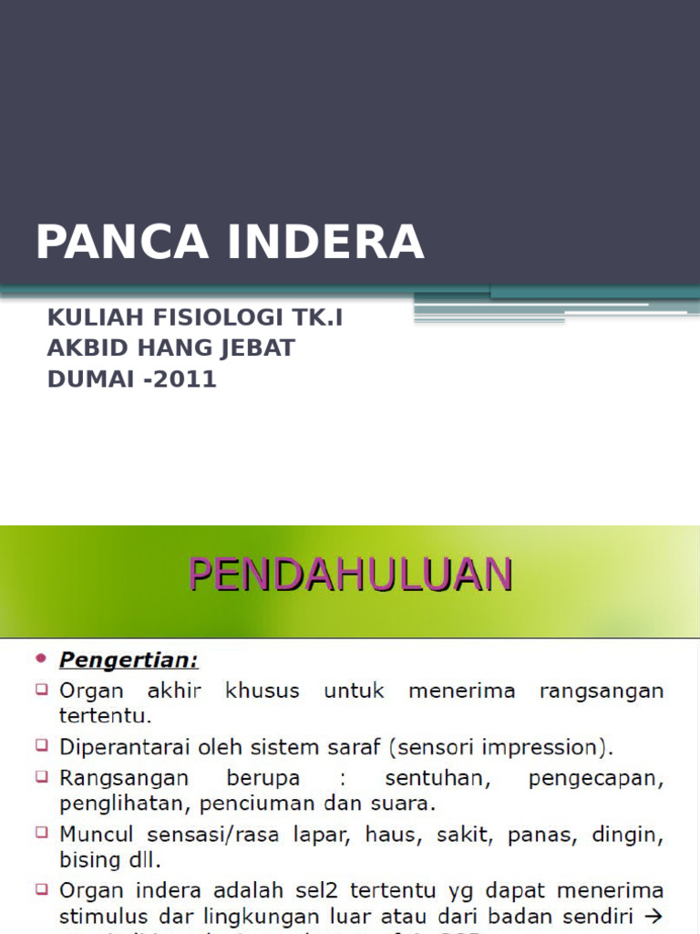 Panca Indera | PDF
