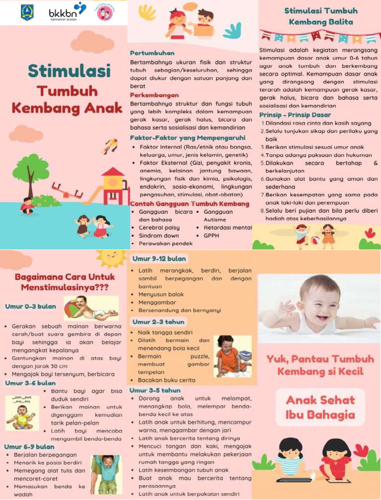 Leaflet Stimulasi Tumbuh Kembang | PDF