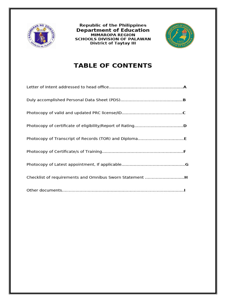 Table of Contents Aireen | PDF