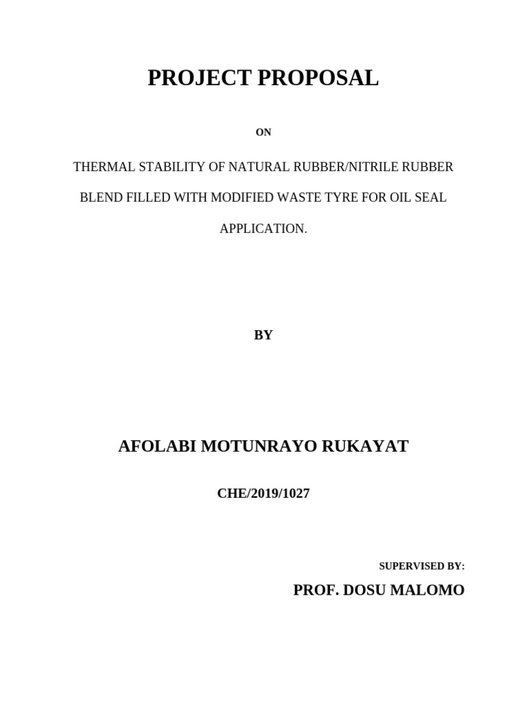Motunrayo Proposal 24 | PDF