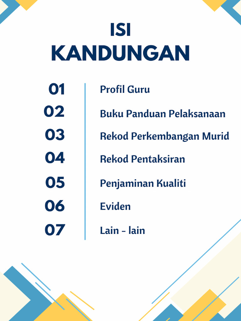 ISI KANDUNGAN PBD | PDF