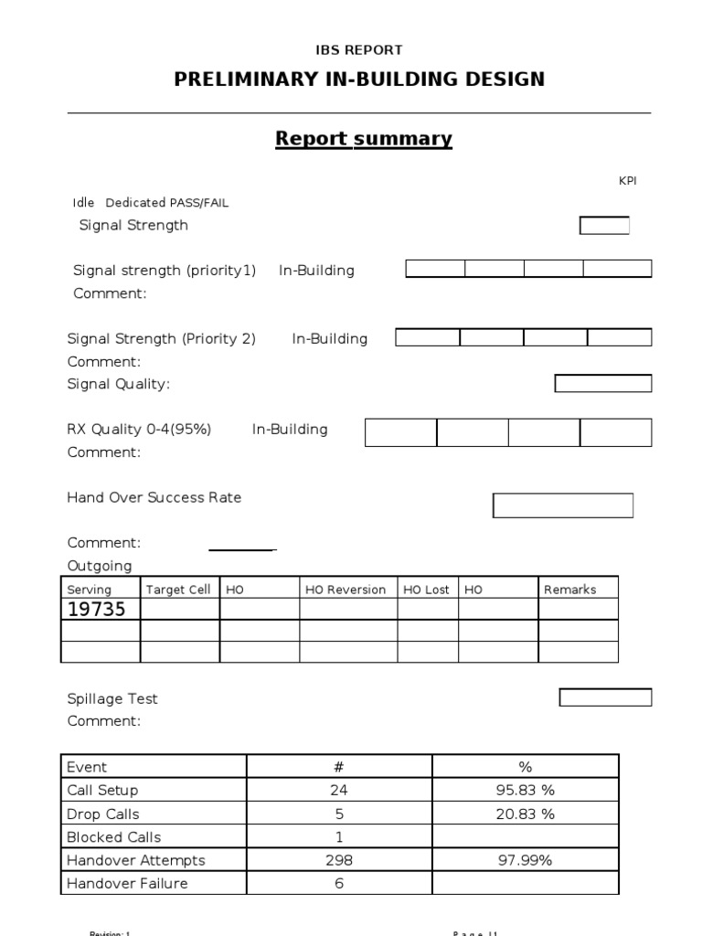 IBS Site Survey Report | PDF | Electrical Engineering | Telecommunications