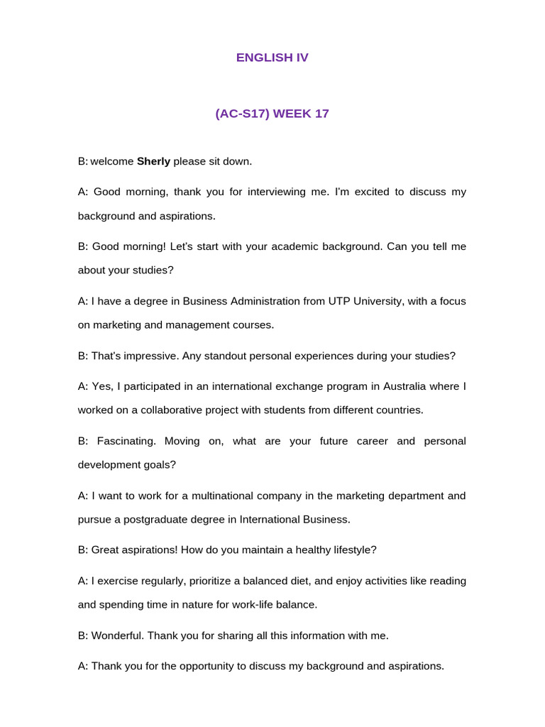 Week - 17 | PDF | Career & Growth