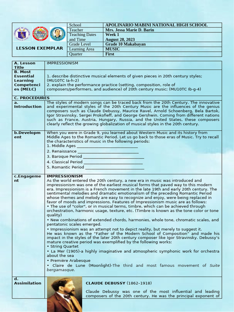 Le-Music Q1 - W1 | PDF