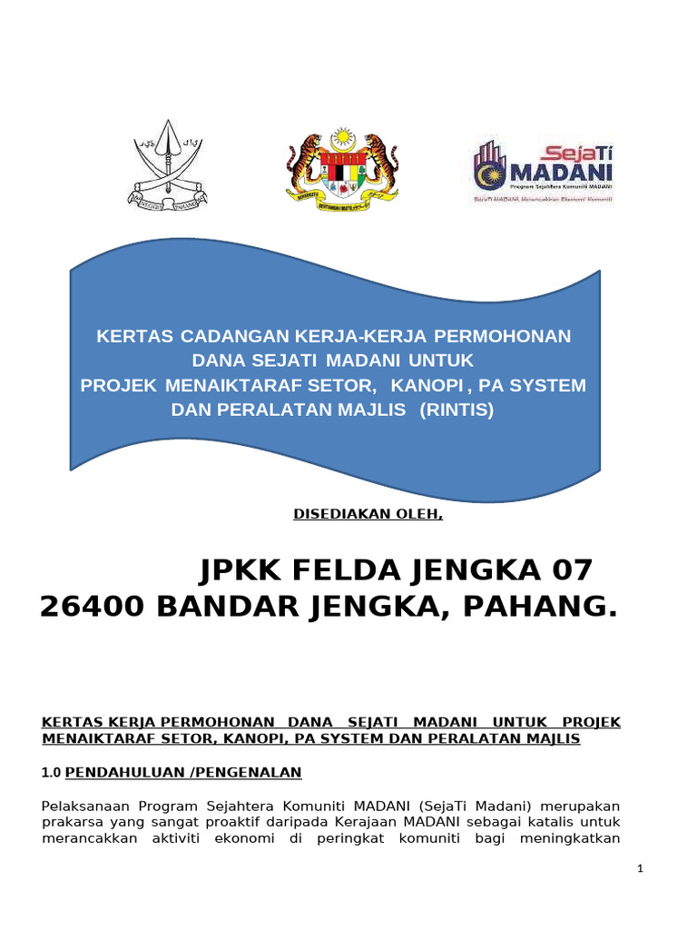 Projek Kanopi Dan Pa System | PDF