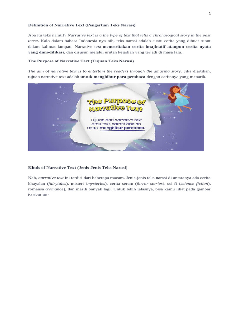 Soal Exercise Narrative Text | PDF