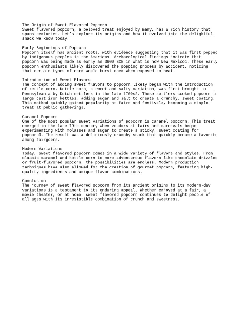 Popcorn | PDF