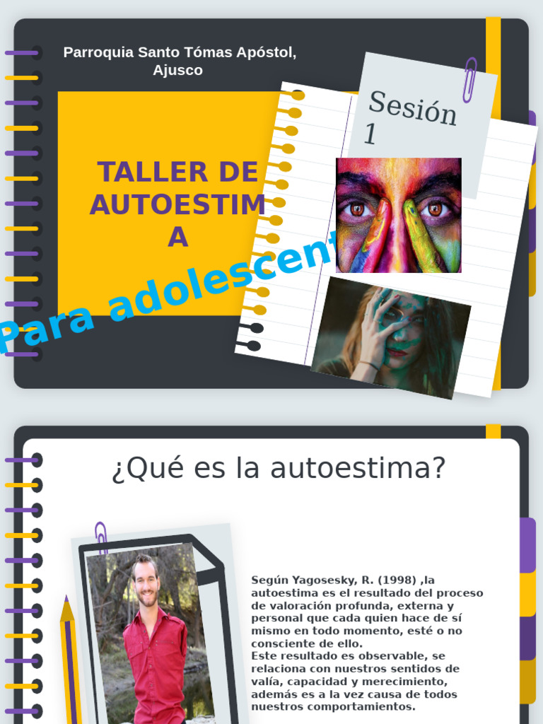 Taller de Autoestima 1 PSTA | PDF