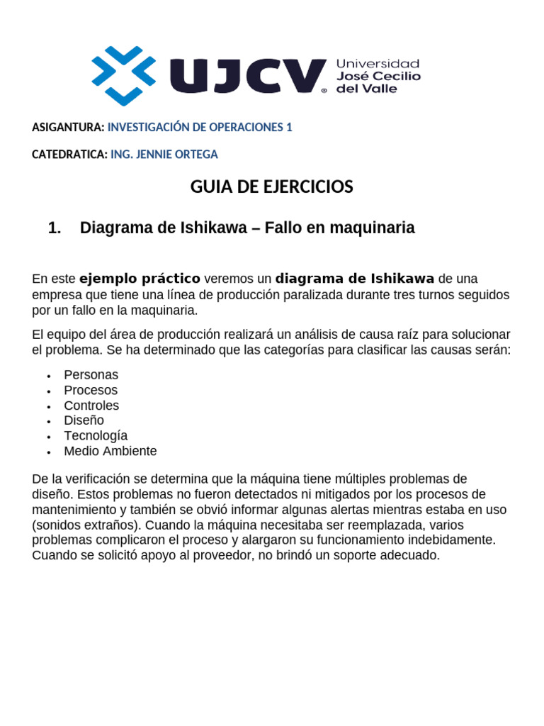 Ejercicio 1 Espina de Pescado | PDF