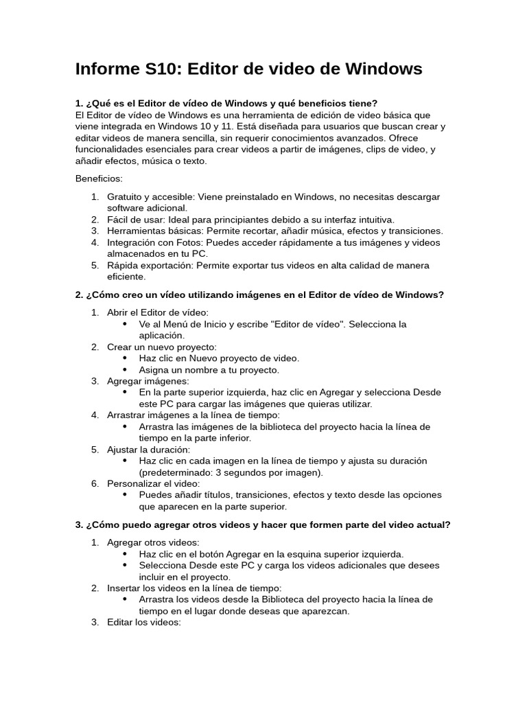 Informe S10 | PDF