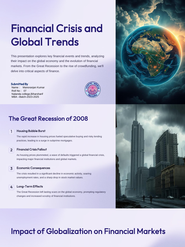 Financial Crisis and Global Trends | PDF