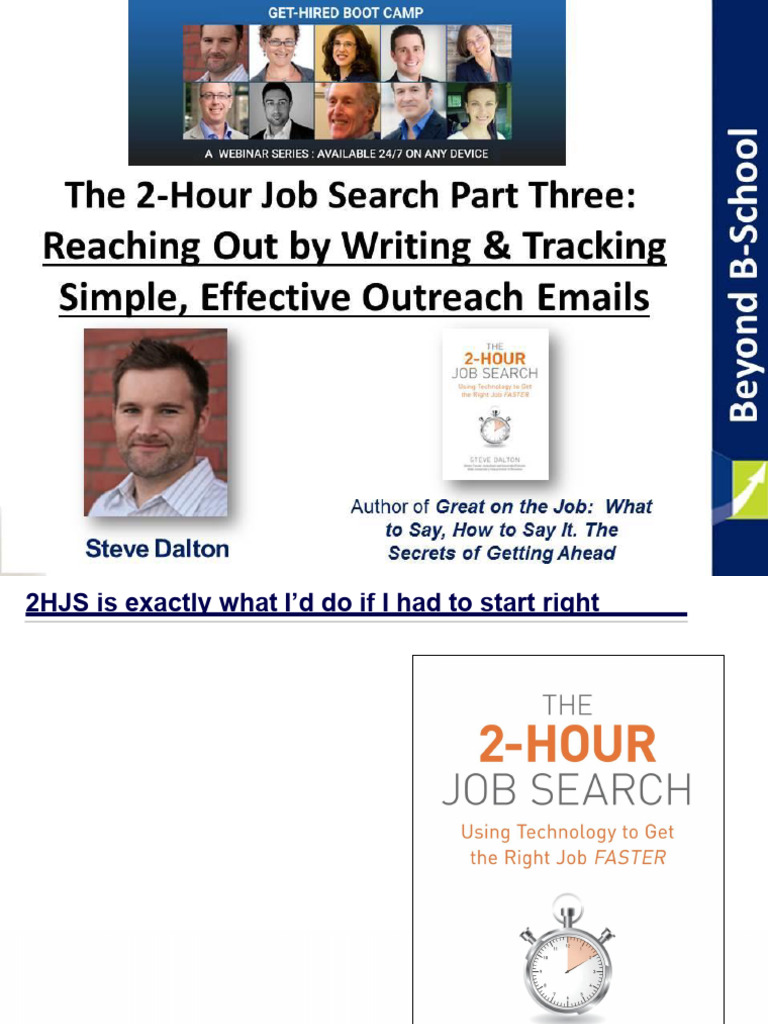 2HJS - BeyondBSchool - Part3 - SLIDES Reach Out by Writing and Tracking ...