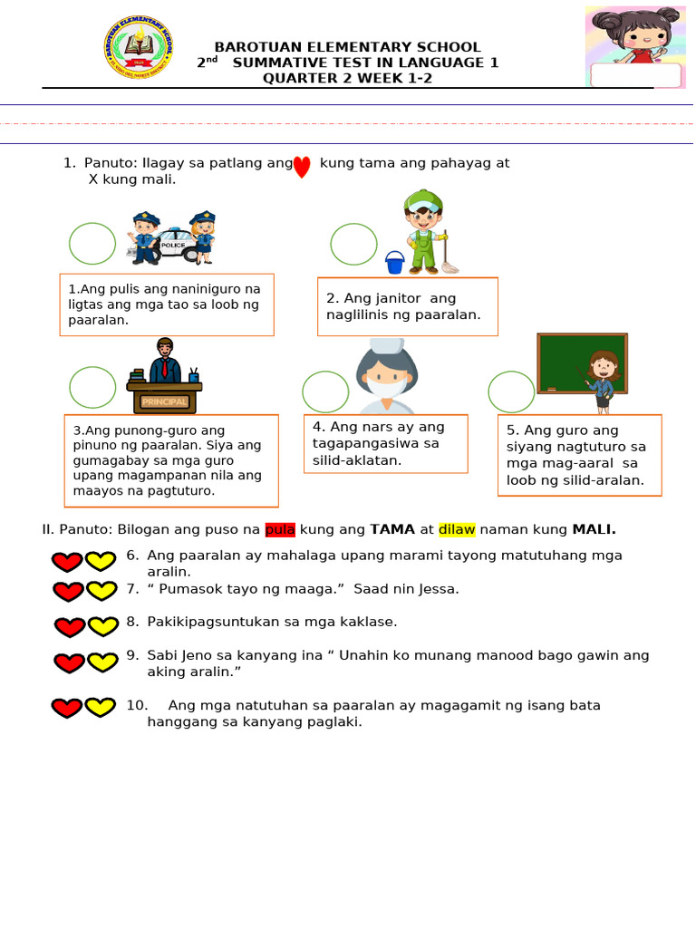 q2 Language Summative Week1 2 | PDF