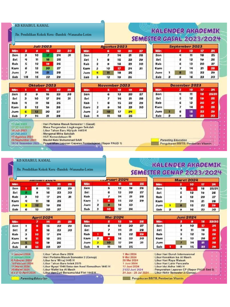 Kalender Pendidikan | PDF