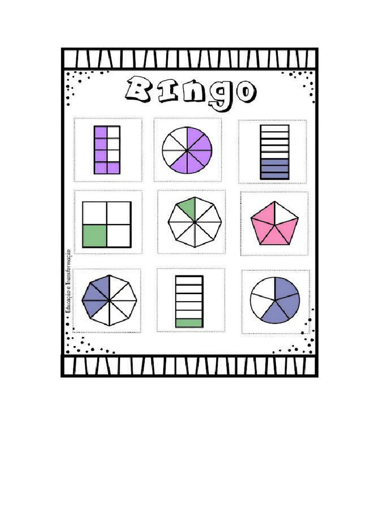 Bingo de Fracciones | PDF