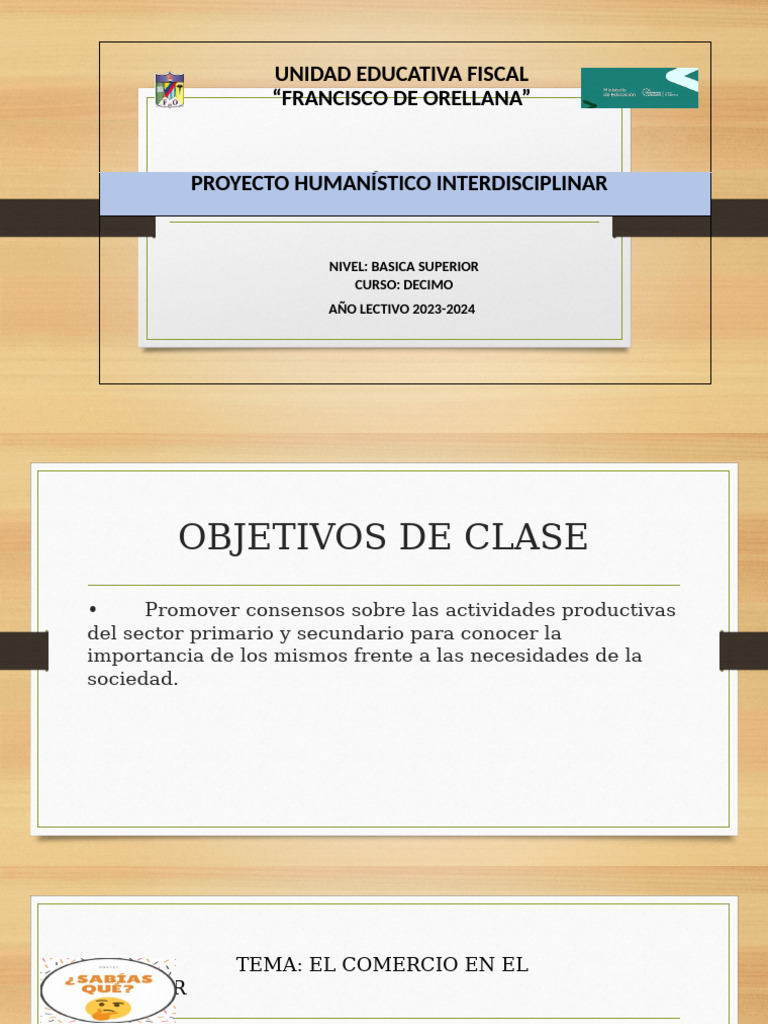 Proyecto Interdiciplinario Decimo | PDF