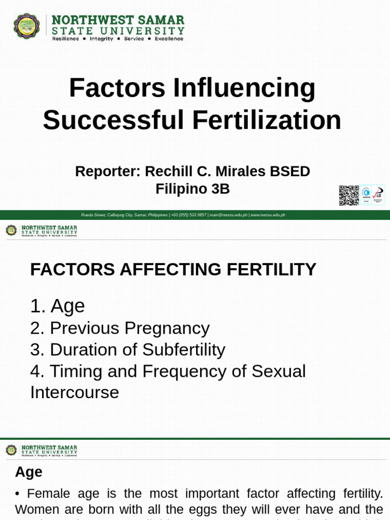 Factors Affecting Fertility | PDF