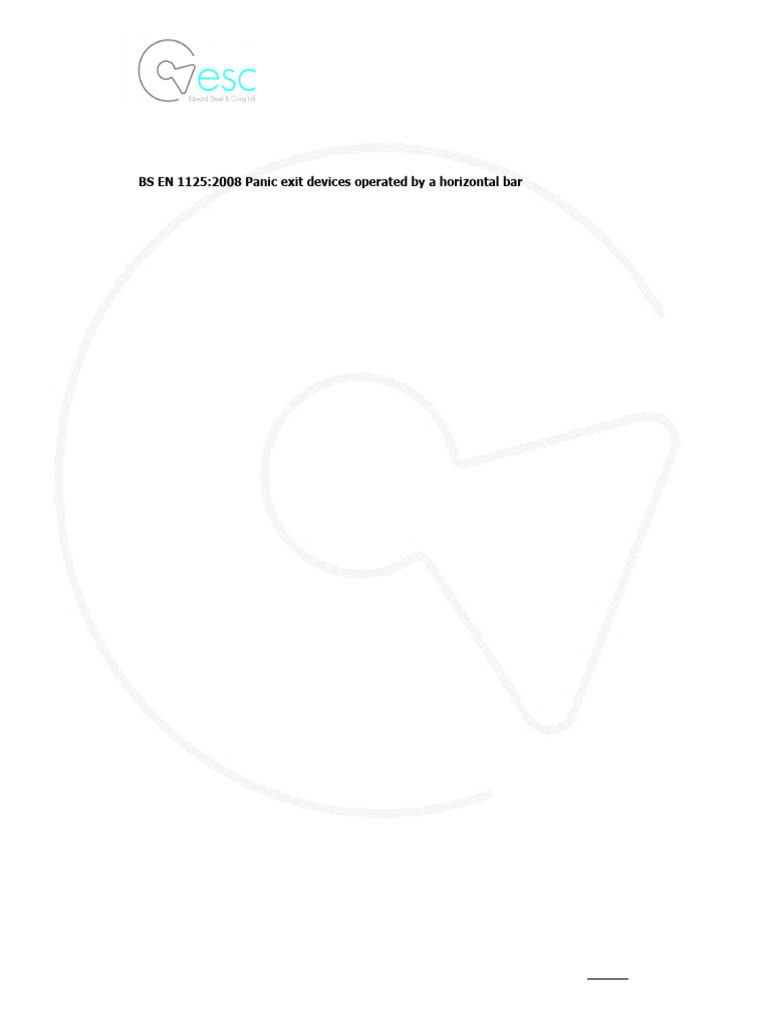 Bsen1125 Esc | PDF