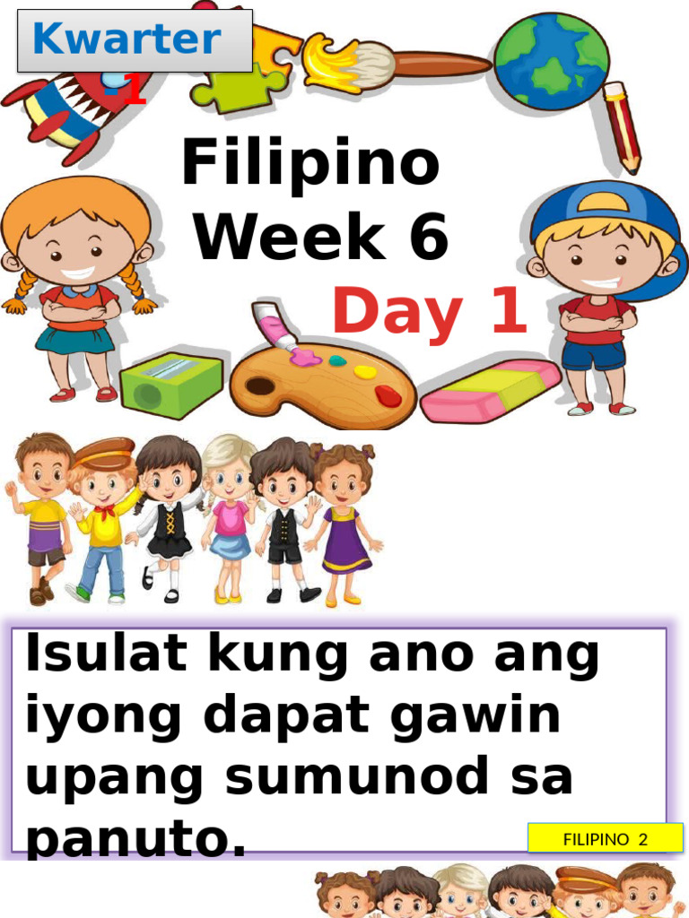 Filipino Week 6: Salitang-Ugat Activities | PDF