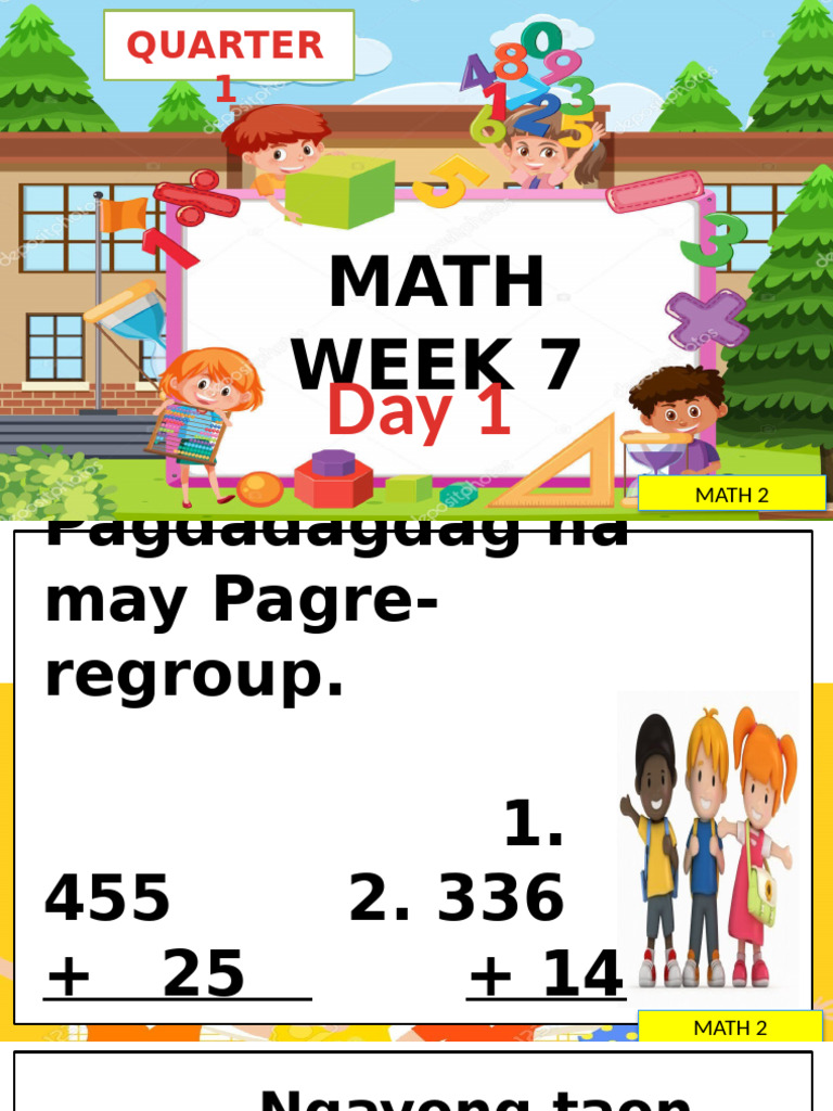 Quarter 1 Mathematics Week 7 | PDF