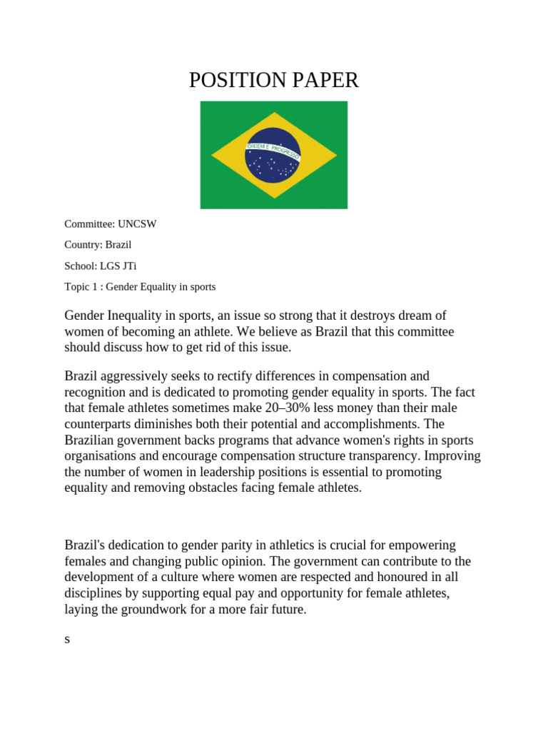 POSITION PAPERS | PDF