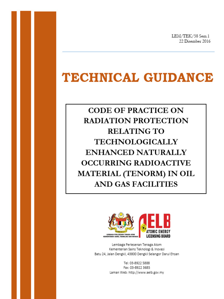 TENORM Management in Oil and Gas Facilities | PDF