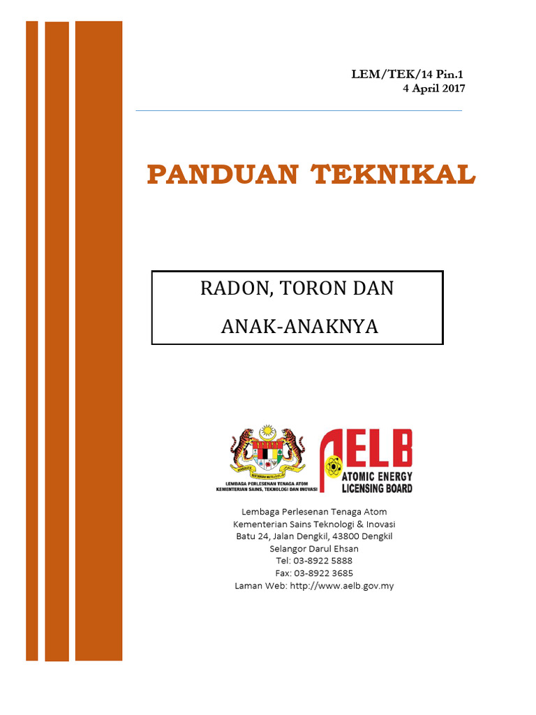 LEMTEK 14 Pin.1 Radon, Toron Dan Anak-Anaknya-Rev2 | PDF | Sains ...