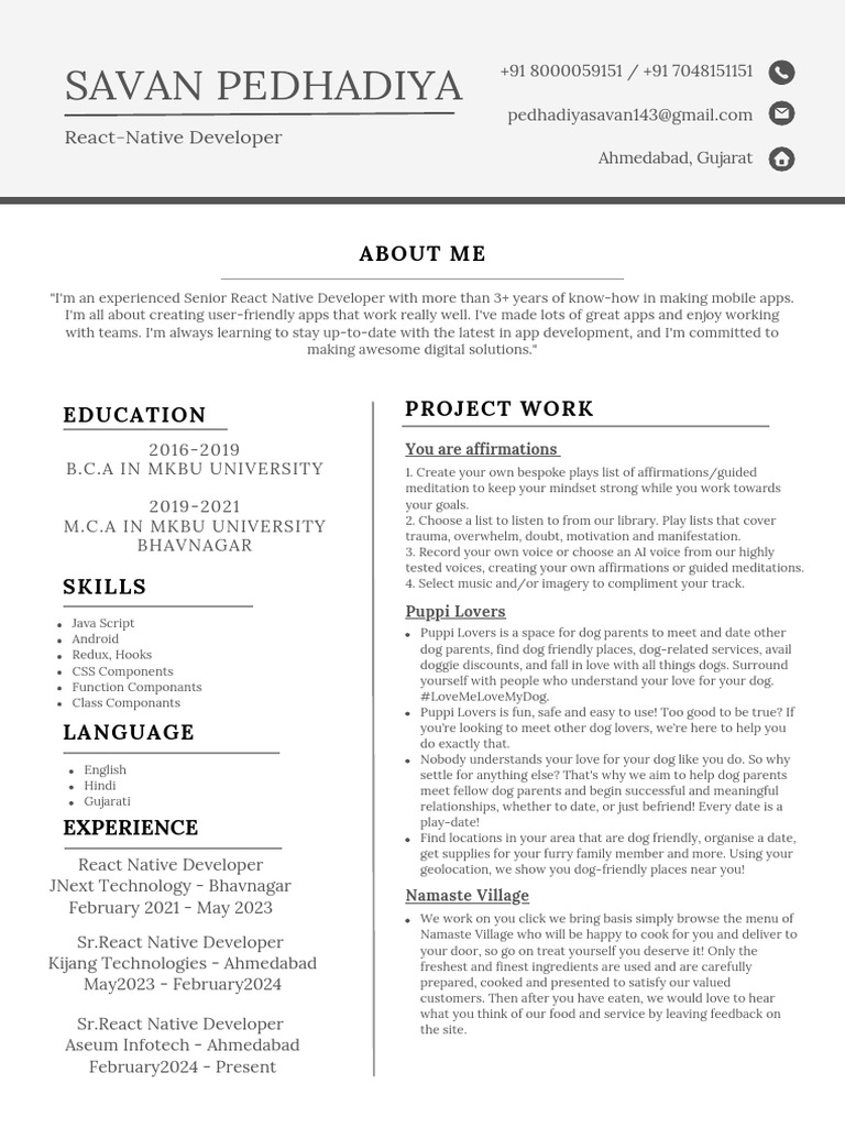 Savan React Native | PDF