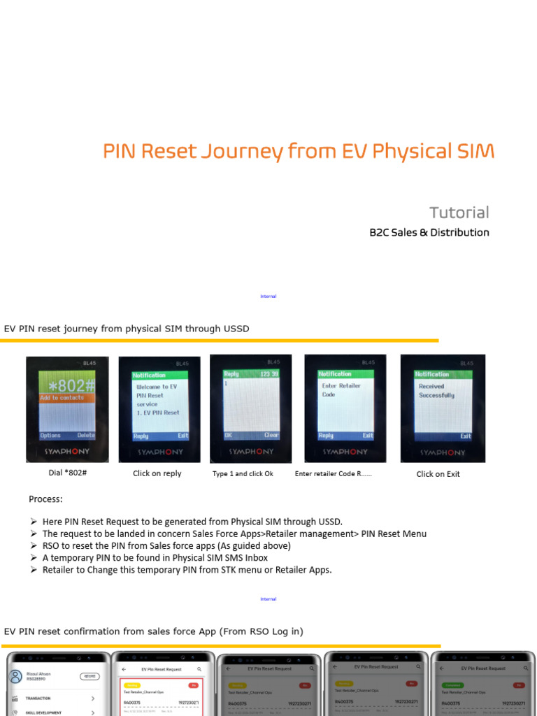 EV PIN Reset Process | PDF