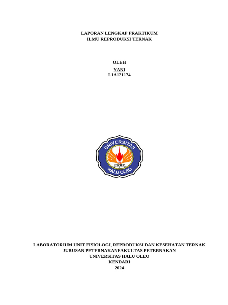 Cover - Laporan Lengkap Irt | PDF