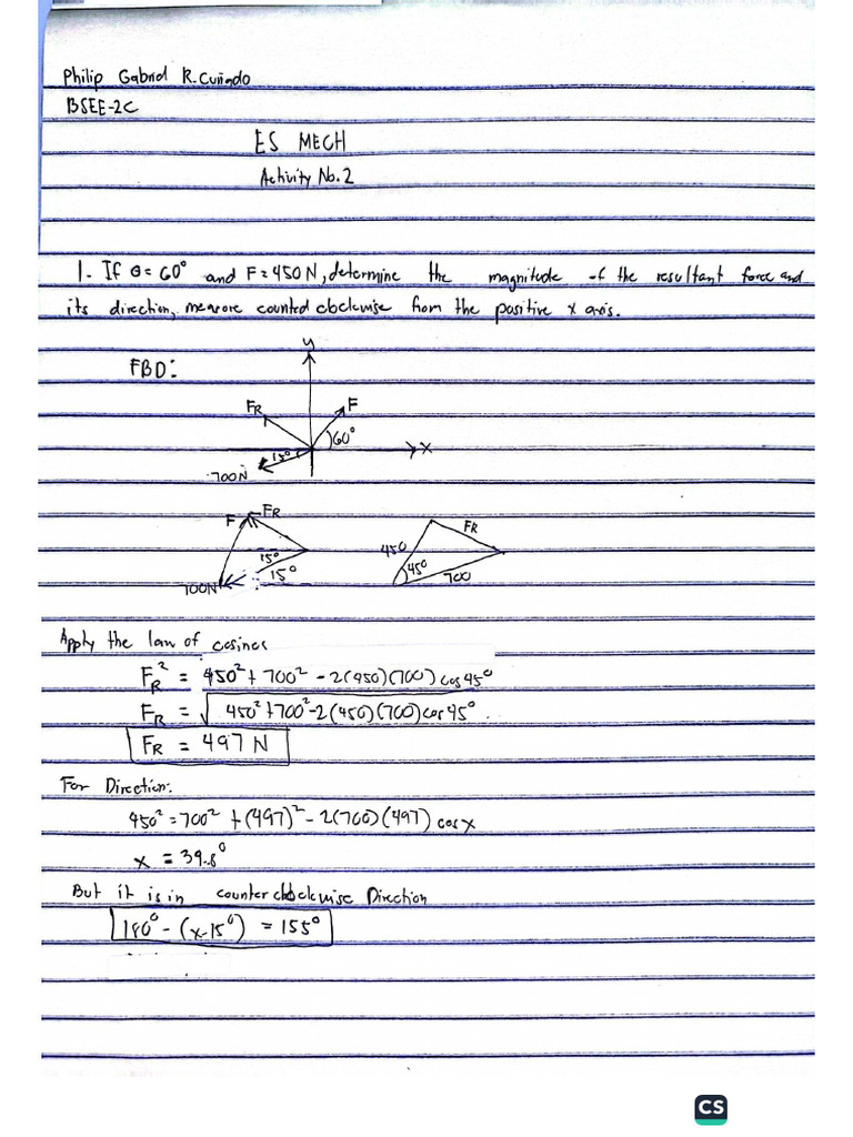 Practice Es Mechanics Chapter 2 | PDF