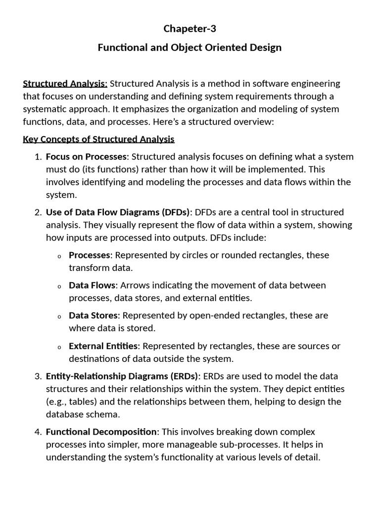 Chapter-3 (Functional and Object Oriented Design) | PDF