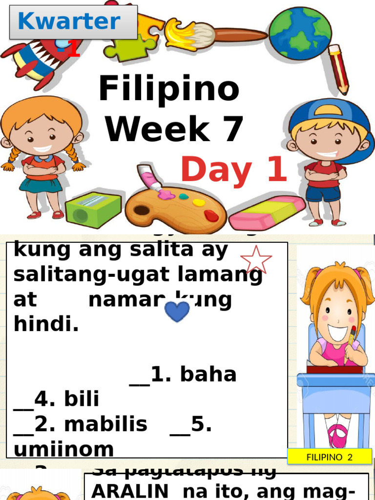 Q1 Filipino Week 7 | PDF | Language Arts & Discipline | Foreign ...