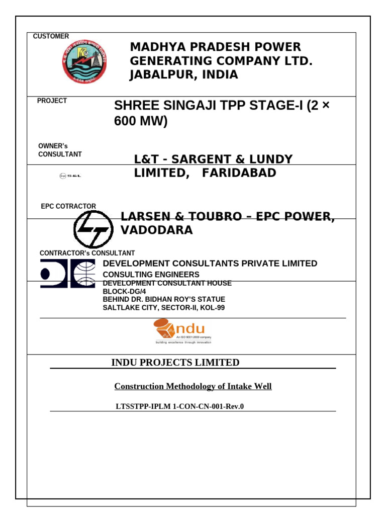 Methodology Intake Well-Rev 0 | PDF