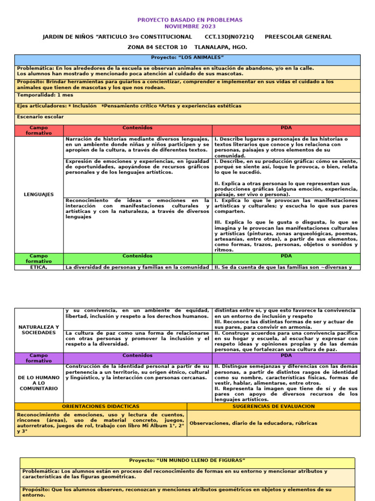 Proyecto Basado en Problemas | PDF