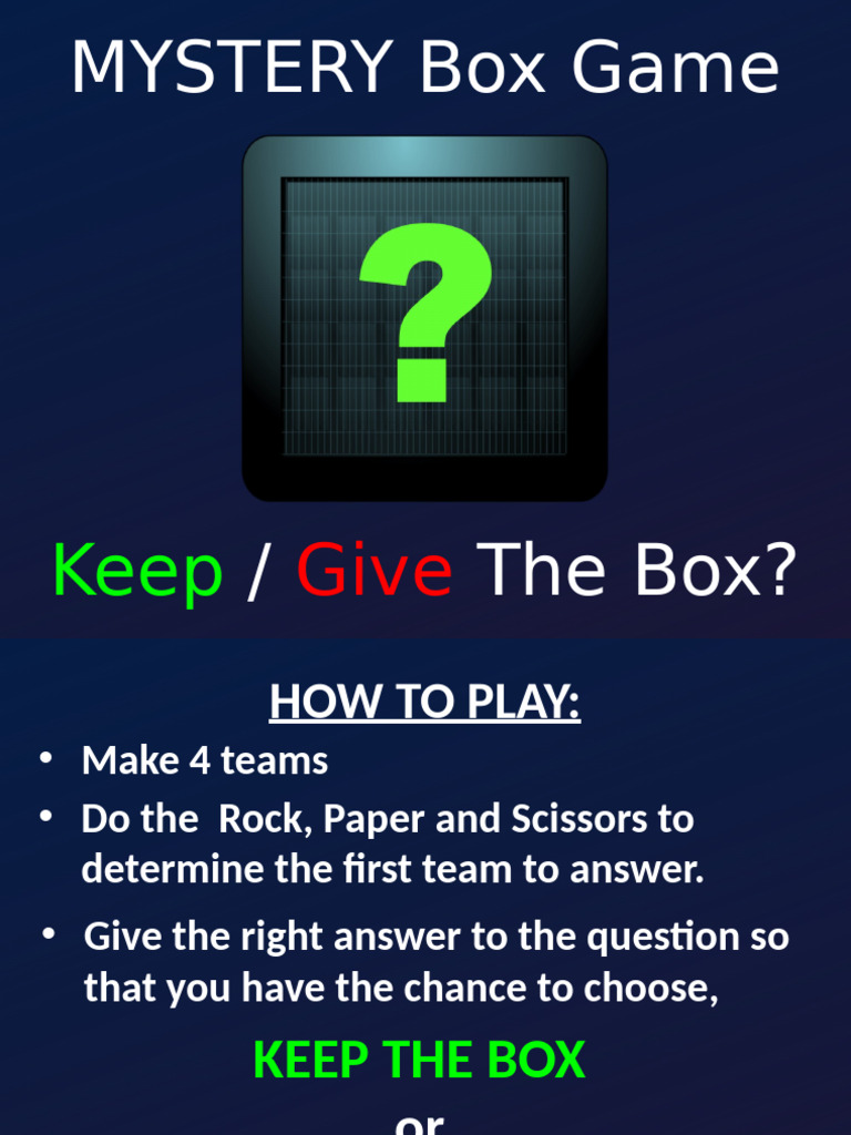 Mystery-Box-Template ELEM P. | PDF