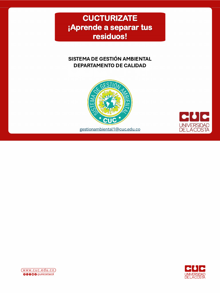 CUCTURIZATE ¡Aprende A Separar Tus Residuos! 2024 2 | PDF