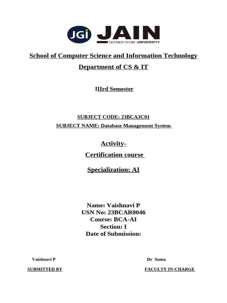 Common Cover Page | PDF
