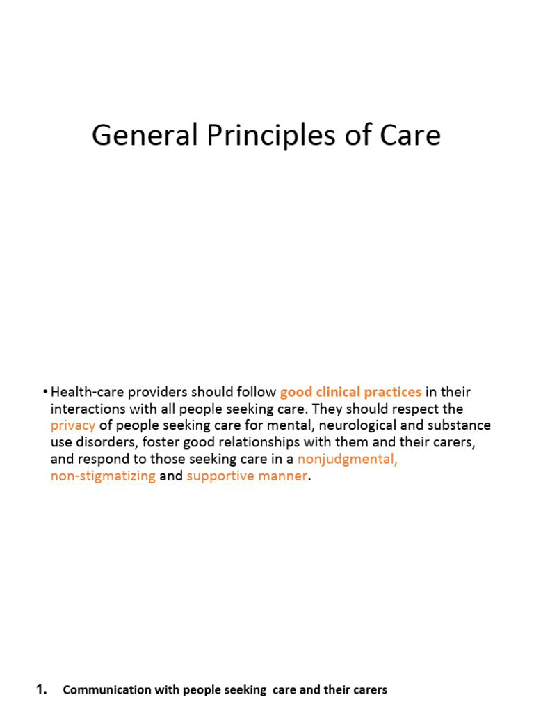 1.2.3-General Principles of Care | PDF