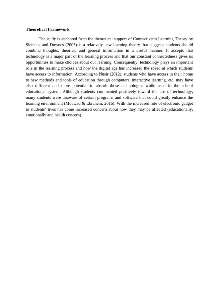 Theoretical Framework | PDF