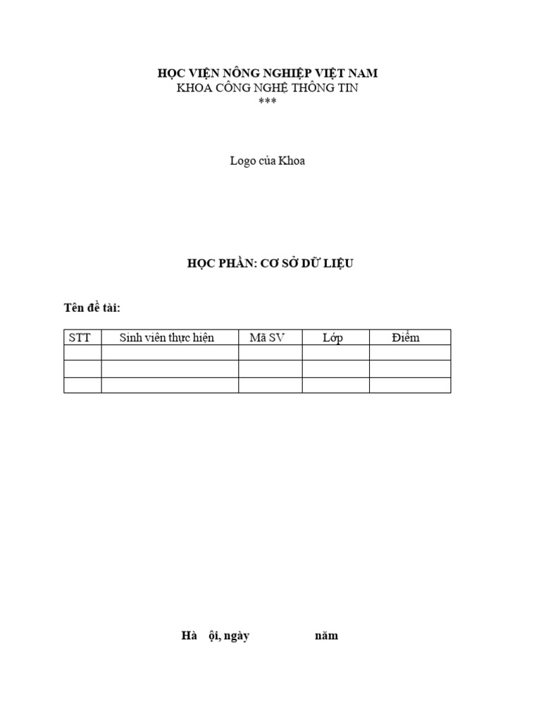 Cautrucbaibaocao BTL CSDL | PDF