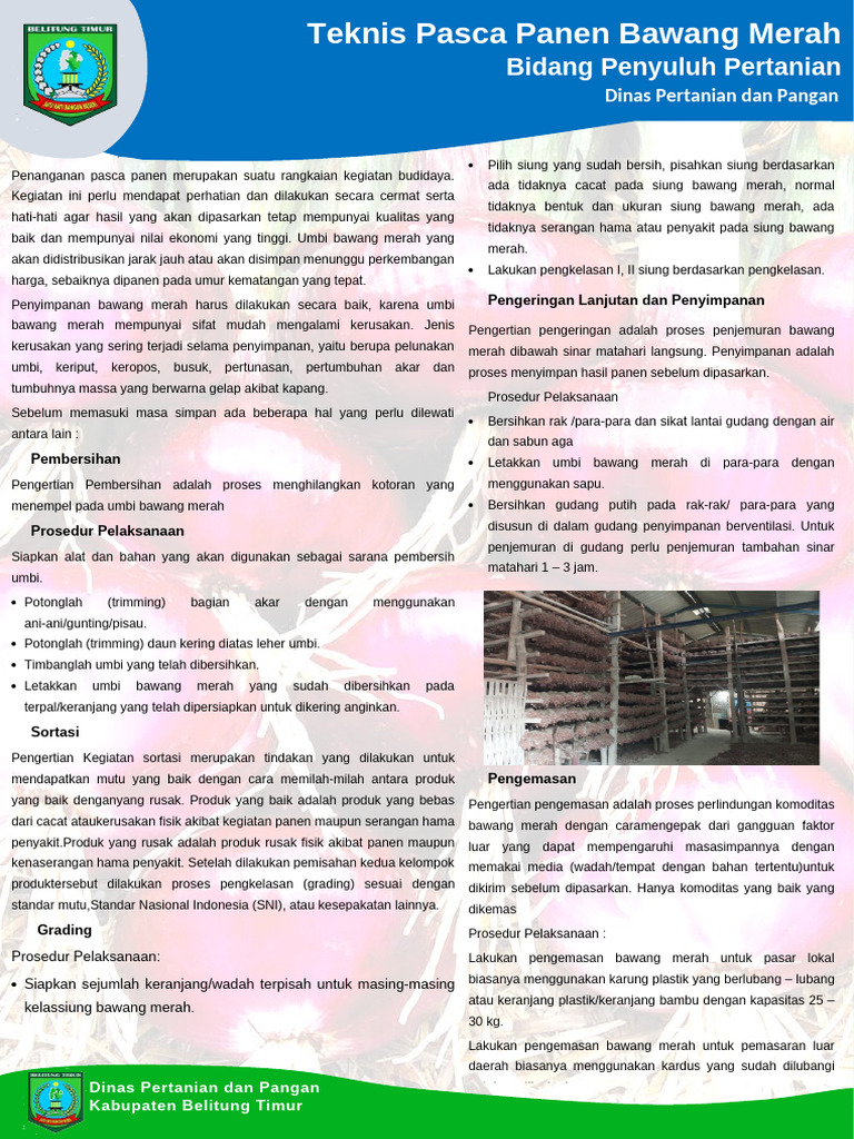 brosur Teknis Pasca Panen bamer (Recovered) | PDF