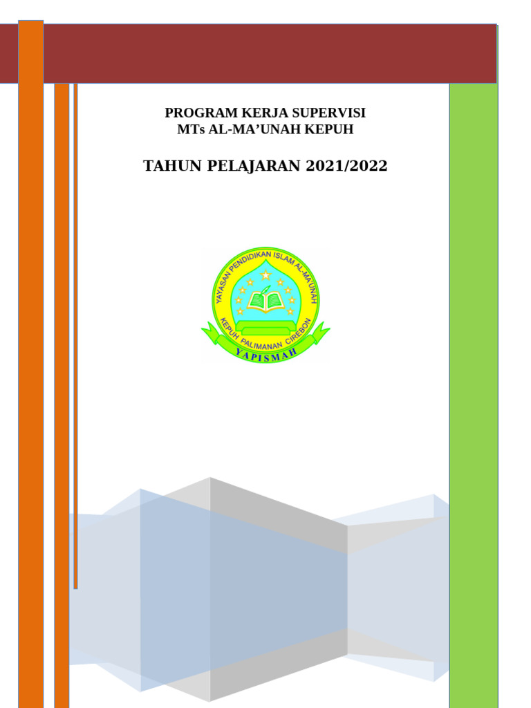 Cover Program Kerja Supervisi | PDF