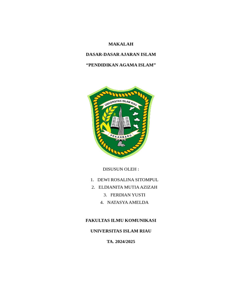 Kerkom Agama 1 | PDF