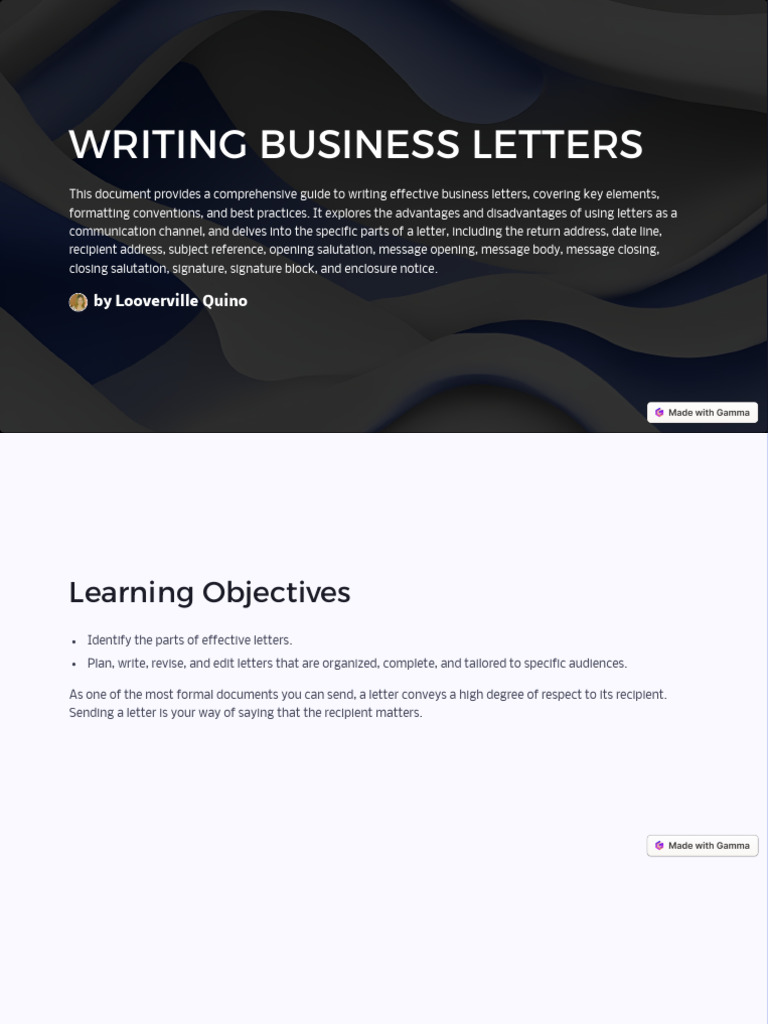 WRITING-BUSINESS-LETTERS | PDF