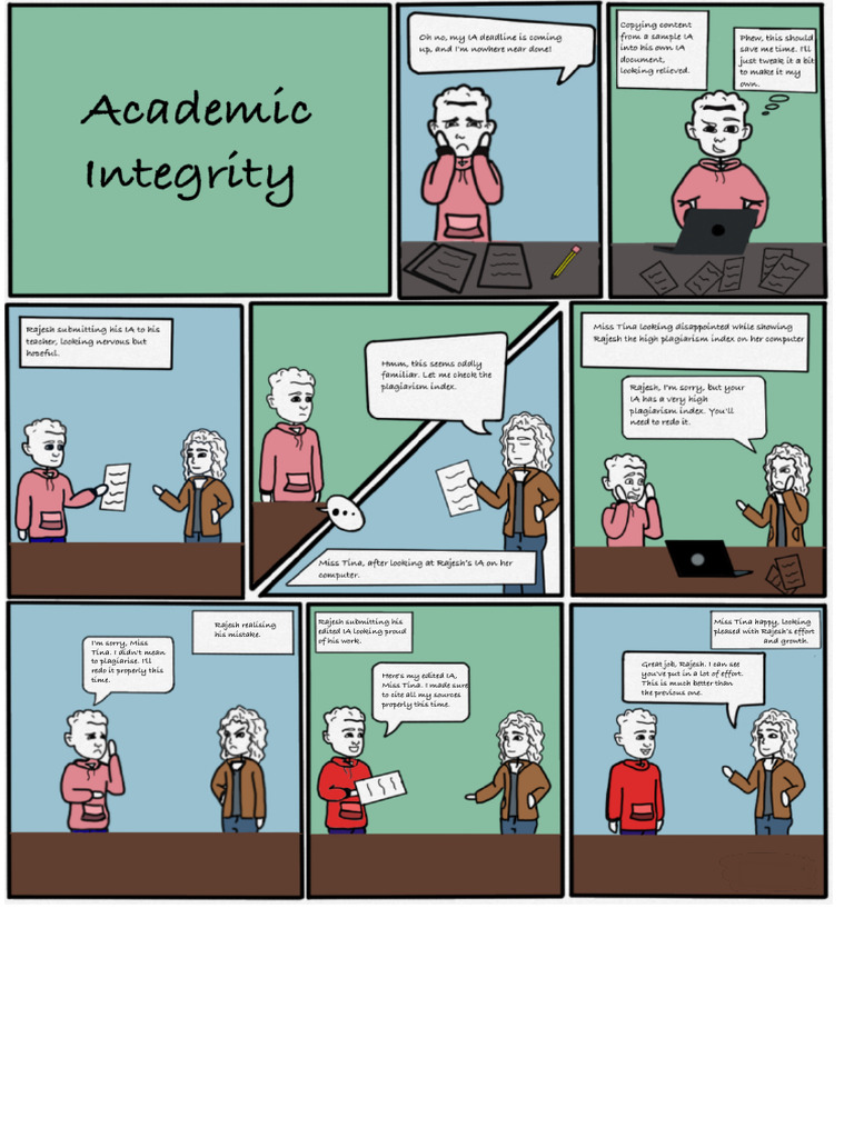 Academic Integrity Comic Strip | PDF