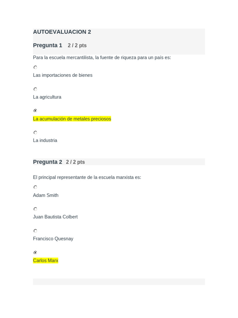 Autoevaluacion 2 | PDF